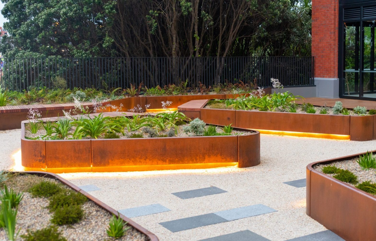 Custom Steel Fabrication | Corten Steel Planters | Galvanised Steel